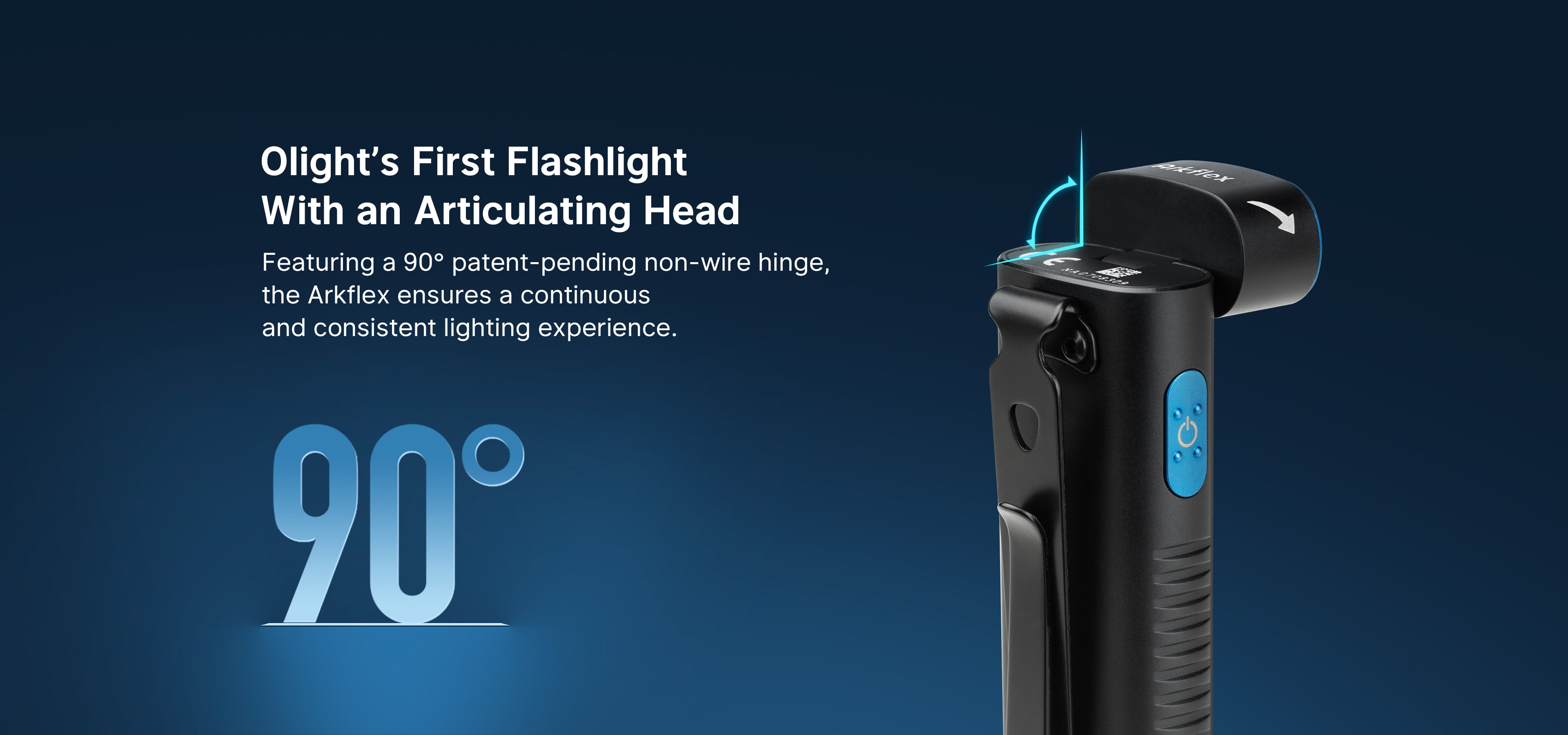 Olight Arkflex Adjustable Right Angle Flashlight - Olight Canada