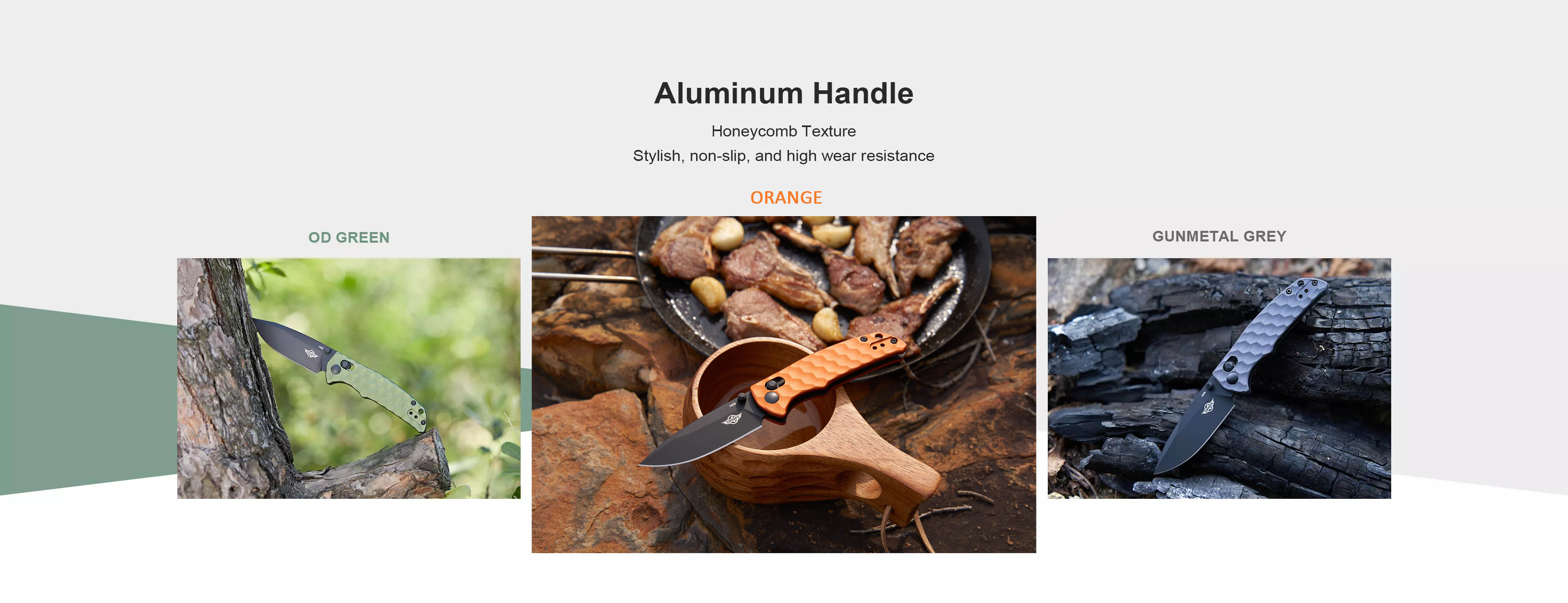 Rubato 3 EDC folding knife durable steel rail lock compact pocket tool ...