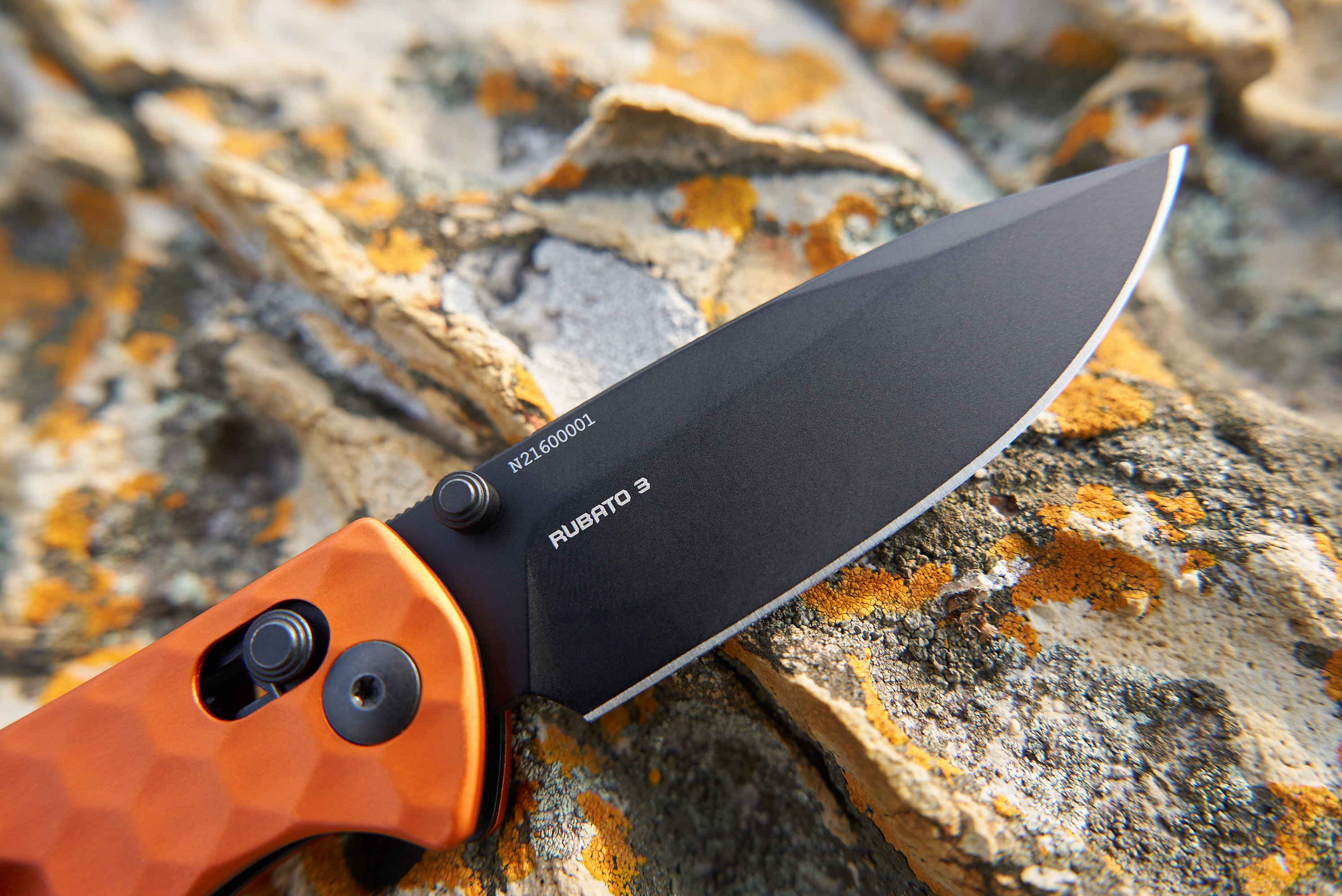 Rubato 3 EDC folding knife durable steel rail lock compact pocket tool ...