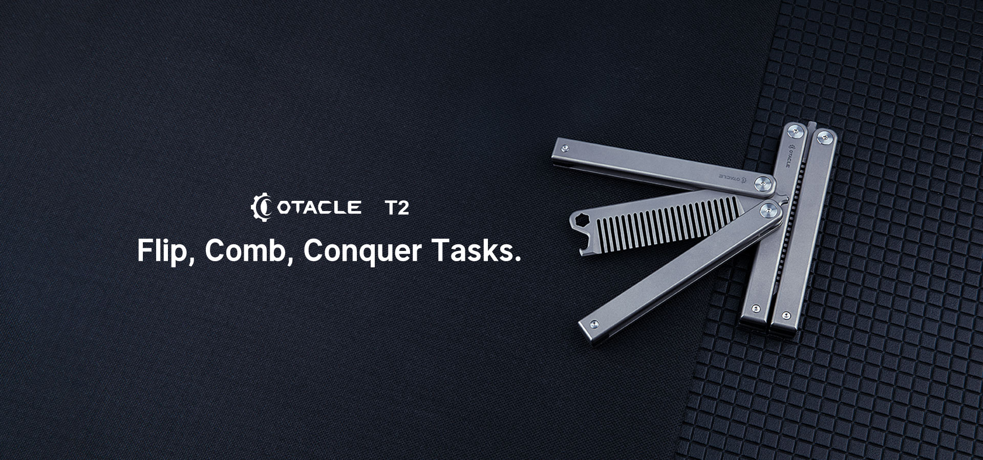 Otacle T2 Titanium Multifunctional Butterfly Comb - Olight