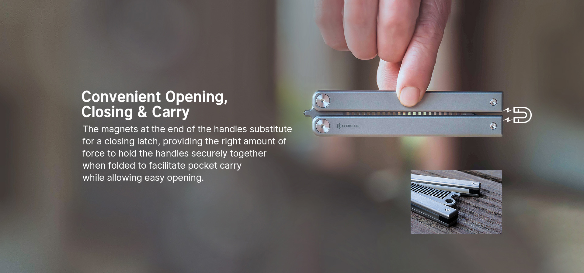 Otacle T2 Titanium Multifunctional Butterfly Comb - Olight