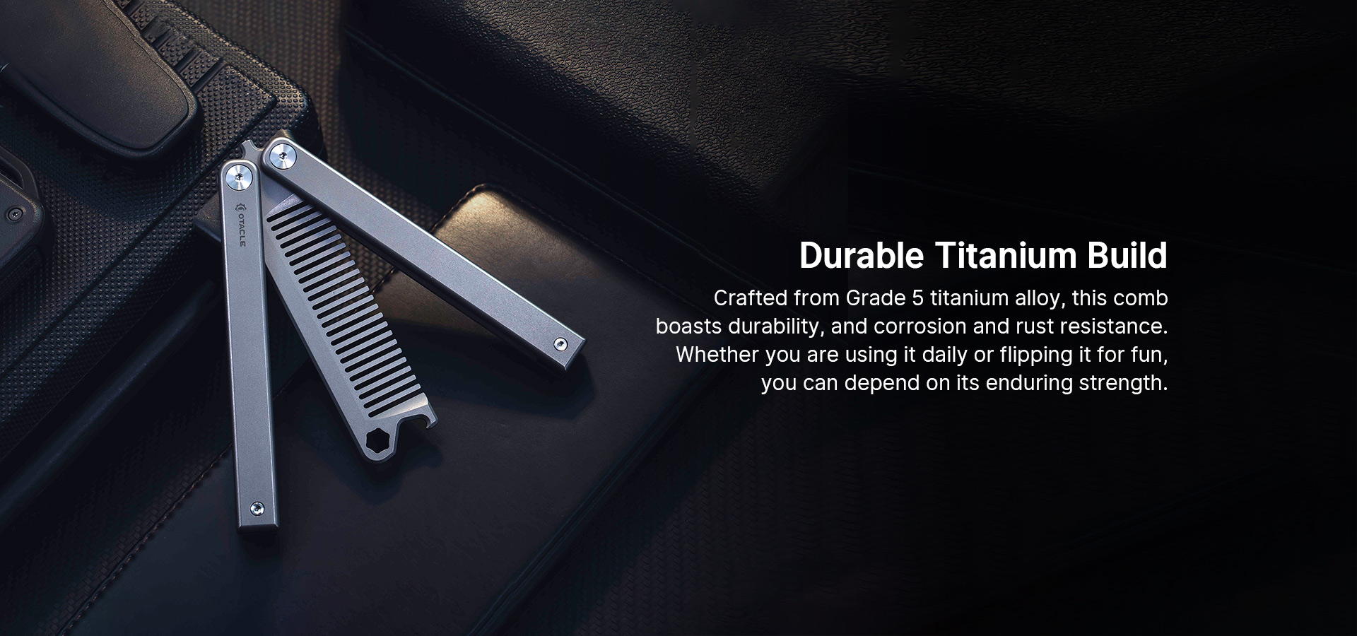 Otacle T2 Titanium Multifunctional Butterfly Comb - Olight